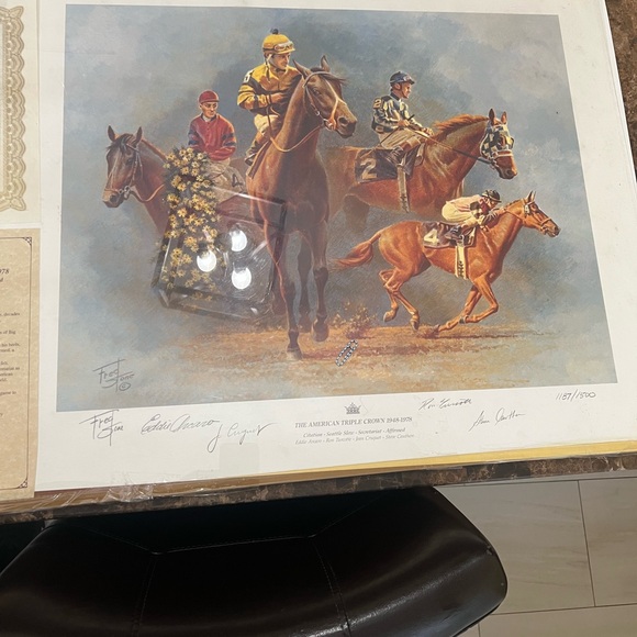 Art | Painting Authentic 1993 Kentucky Derby Painting By Fred Stone ...